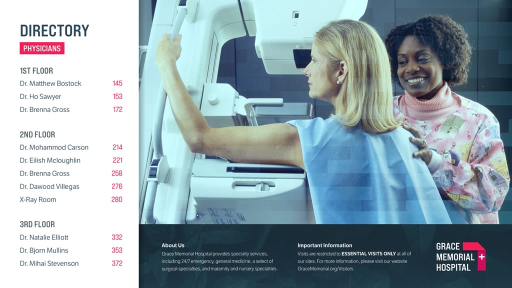 Effective Hospital Digital Signage You Can Count On